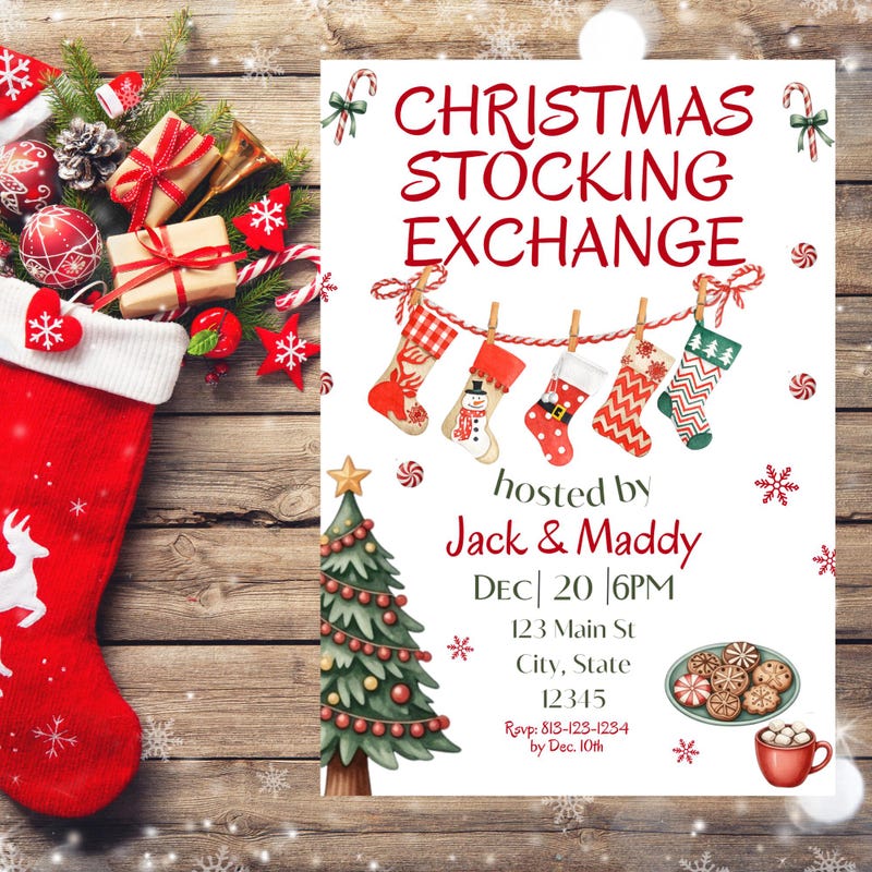 Sock Exchange Invitation - Etsy