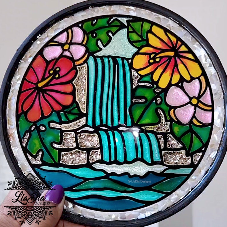 Toadstool Meadow 7 Round Laser Cut Black Acrylic Template Blank Ideal ...