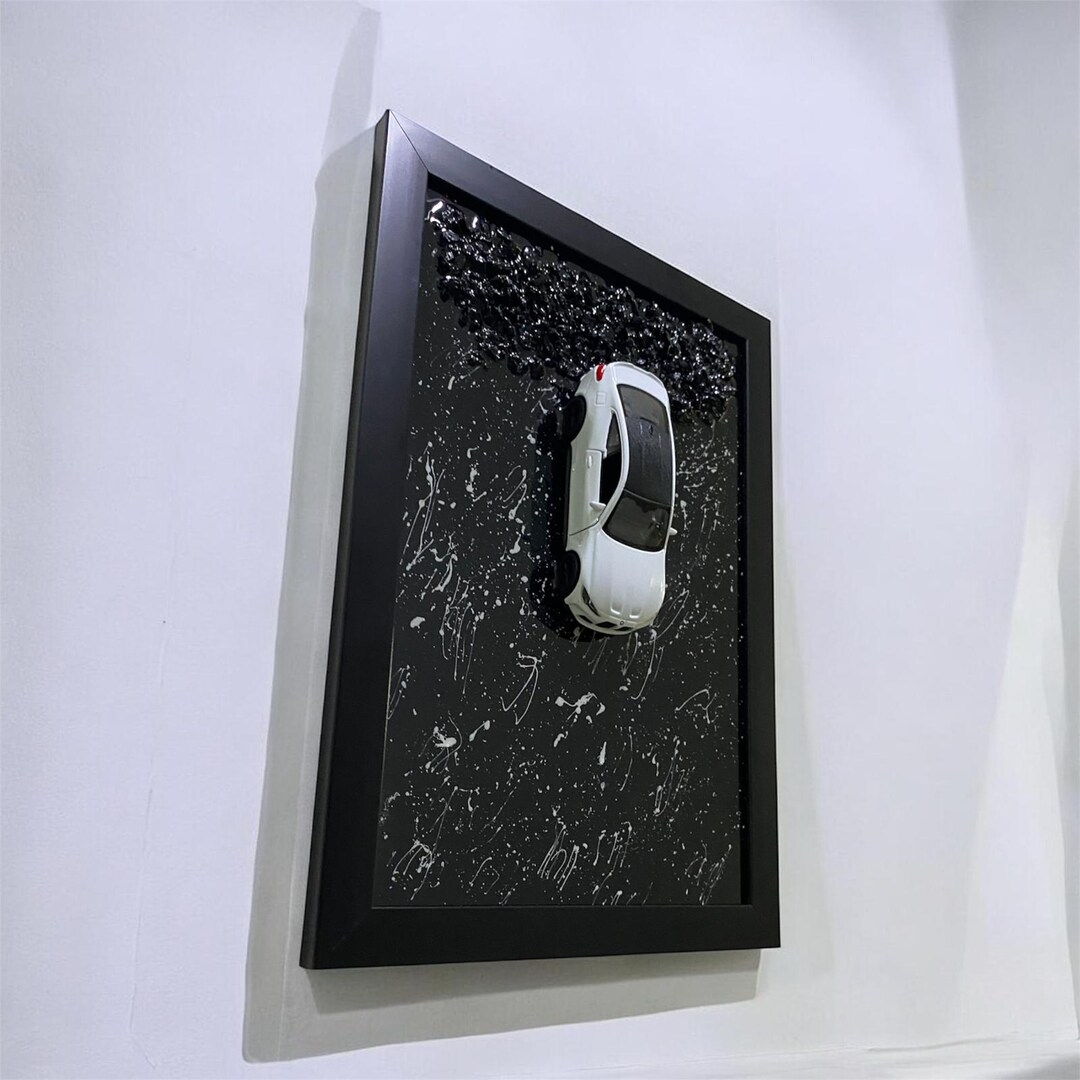 3D Epoxy Model Car Wall Art, Handmade Automotive Decor - Etsy