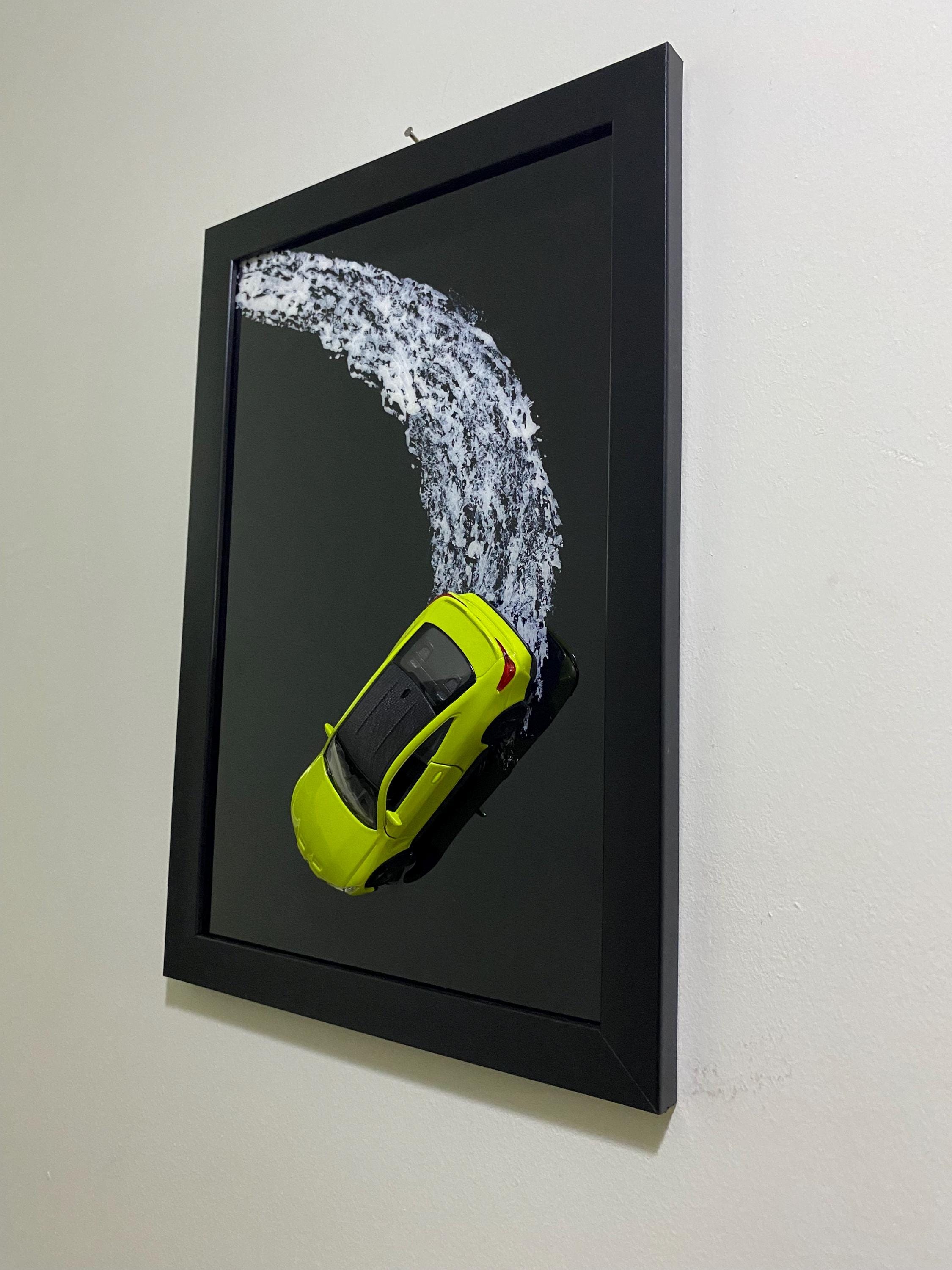 3D Epoxy Model Car Wall Art, Handmade Automotive Decor - Etsy