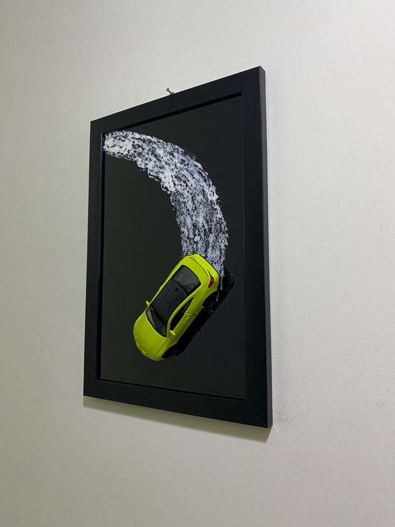 3D Epoxy Model Car Wall Art, Handmade Automotive Decor - Etsy