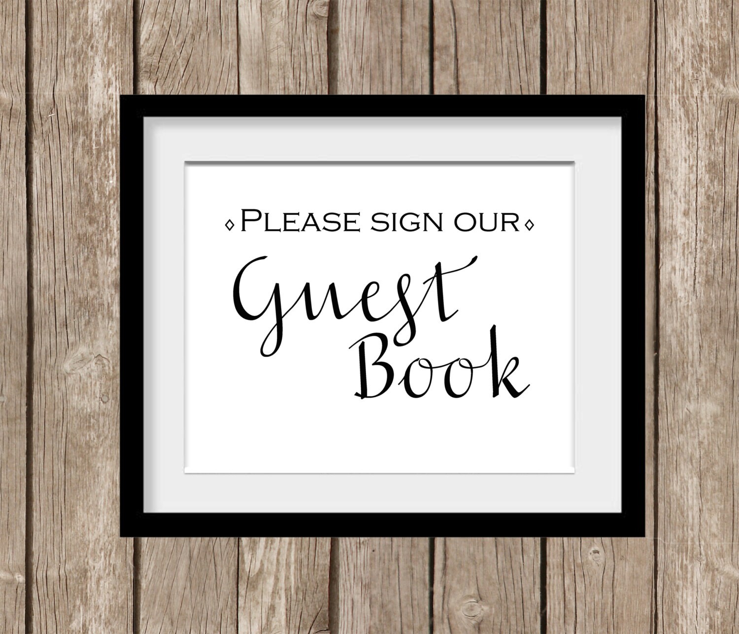 Please Sign Our Guest Book Digital Print Wedding Guestbook Guests ...