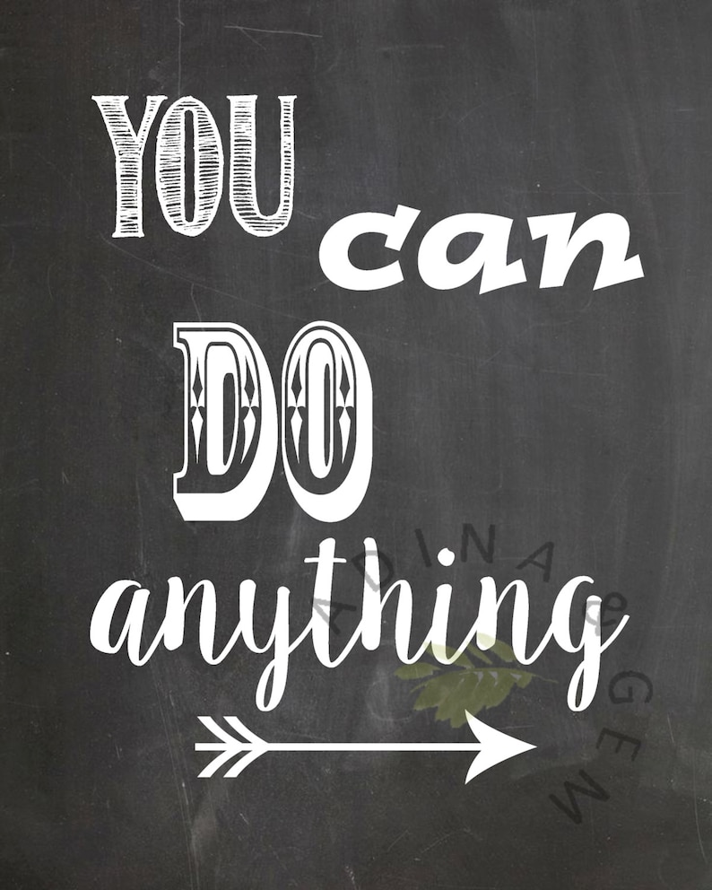 You Can Do Anything Poster Printable Positive Affirmation - Etsy