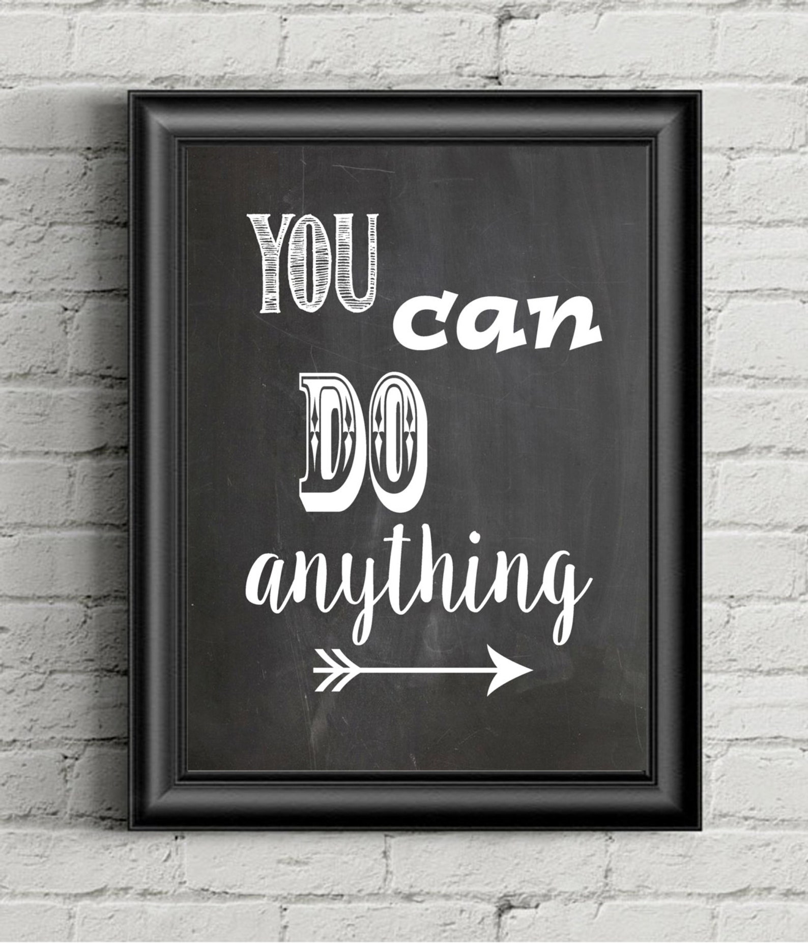 You Can Do Anything Poster Printable Positive Affirmation Thinking ...