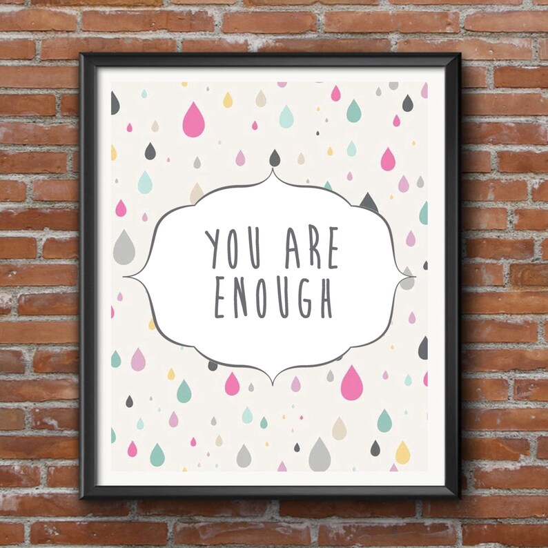 You Are Enough Printable Poster School Counselor Counseling Office ...