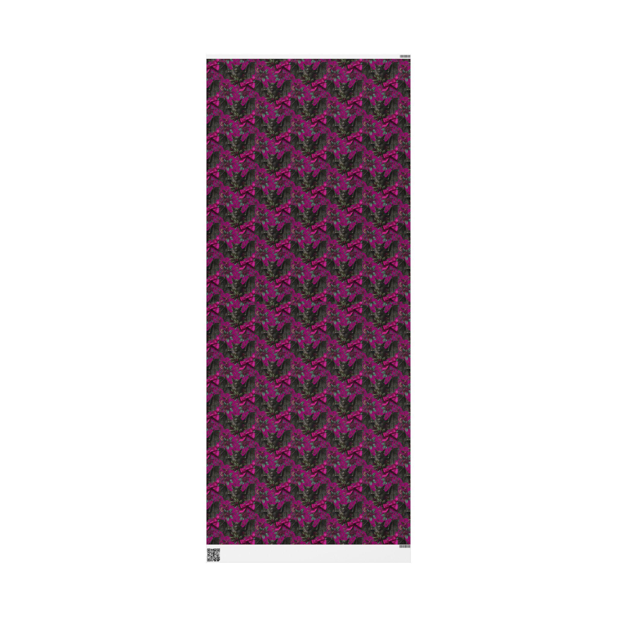 Magenta Holiday Dreams Wrapping Paper - Gothic Christmas Wrapping Paper ...