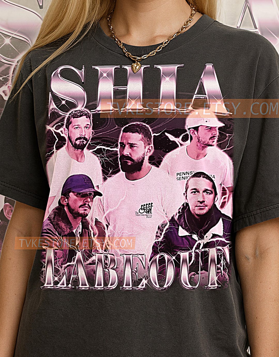SHIA LABEOUF T-shirt, Vintage Actor Star Celebrity Performer Tee, 90s ...