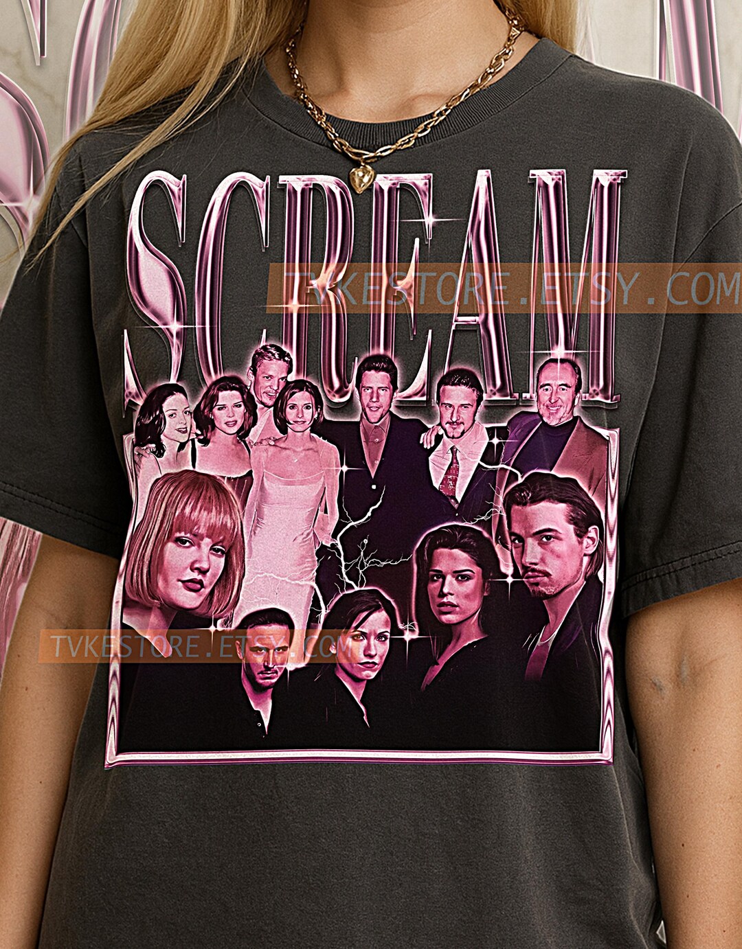 SCREAM T-shirt, Vintage Horror Slasher Film Classic Movie Tee, 90s ...