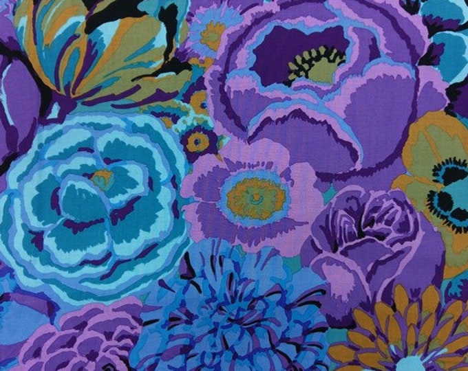 Retired Kaffe Fassett BEKAH Lavender Floral Cotton Quilting Fabric ...