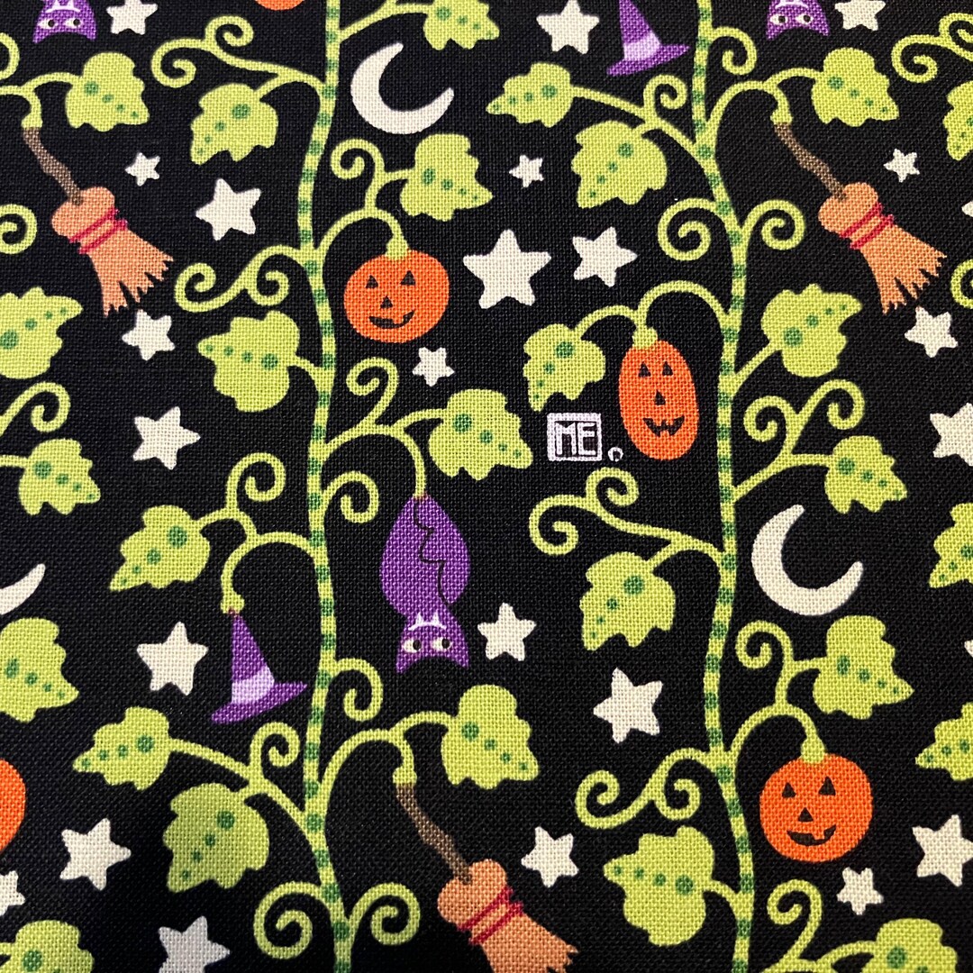 Mary Engelbreit Halloween Cotton Quilt Fabric, Scary Cute Pumpkins ...