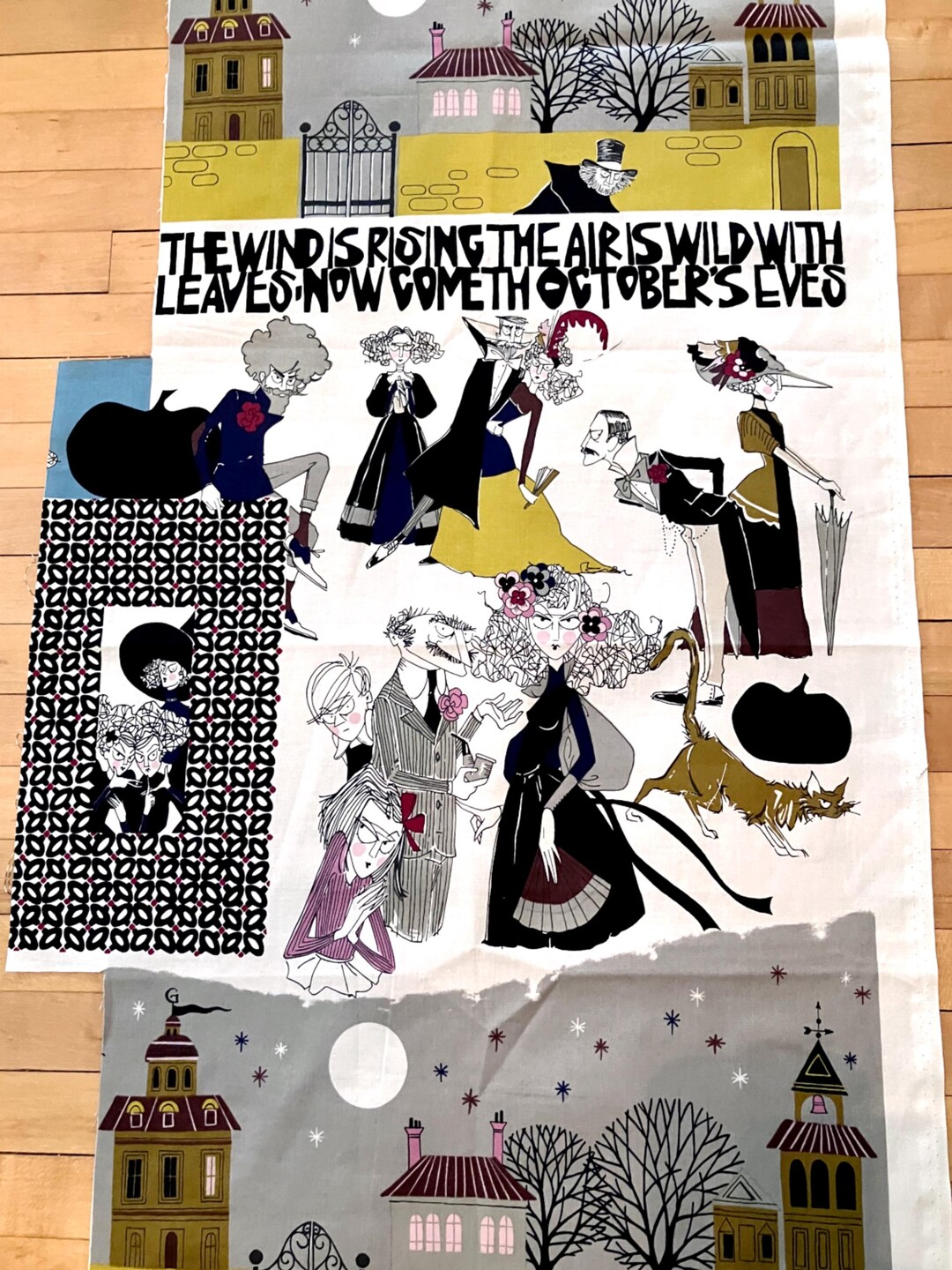Scrap SOMETHING GHASTLIE This Way Comes Fabric Alexander Henry ...