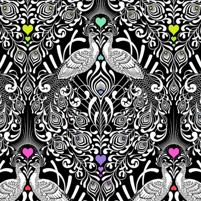 Pink White Heart Fabric - Etsy