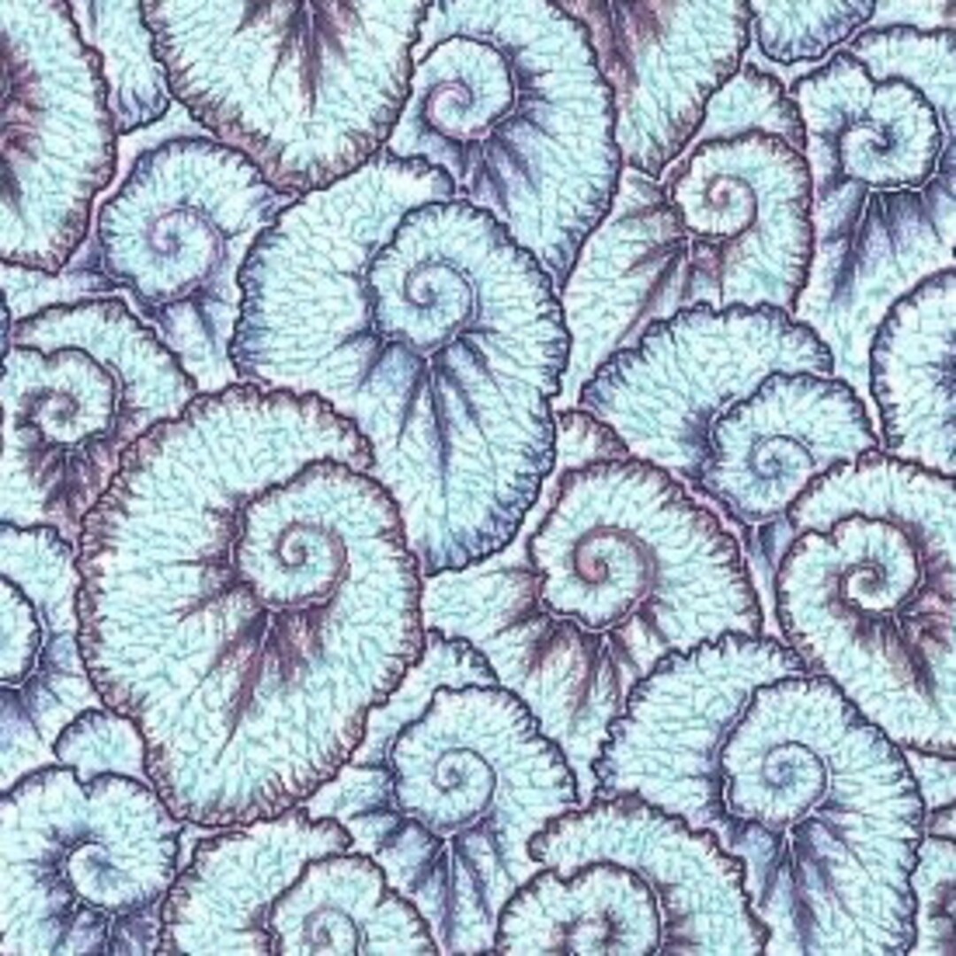 Retired CURLIQUE LEAVES Grey Gray Blue Lavender Purple Philip Jacobs ...