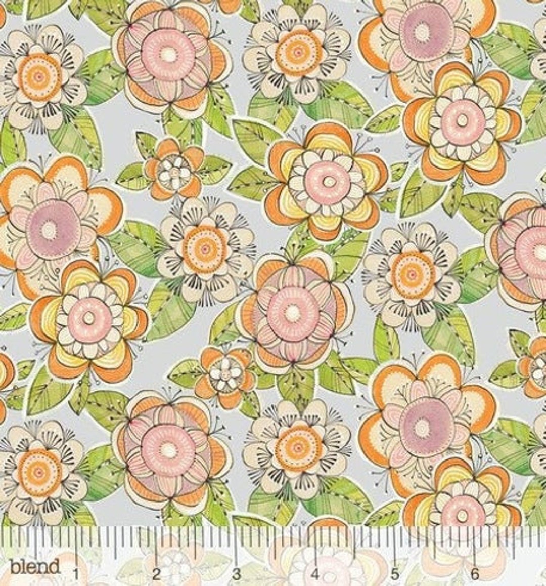 Retired Cori Dantini HELLO Big WORLD Flower Days Pale Blue Modern ...