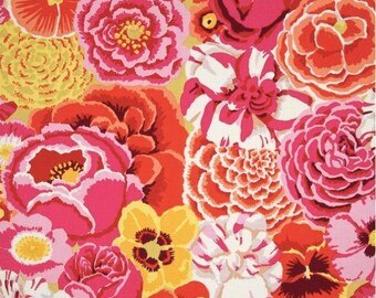 Retired GLOXINIA Flowers Kaffe Fassett Collective Cotton - Etsy