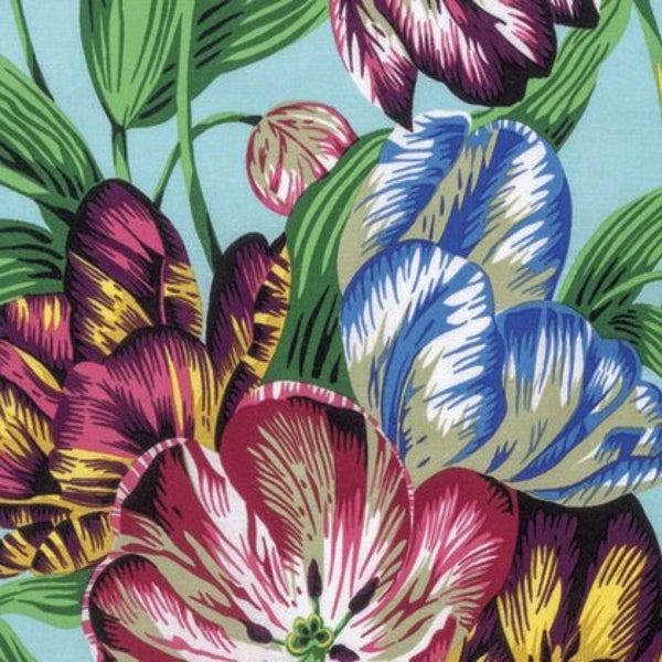 Tulip Print Fabric - Etsy