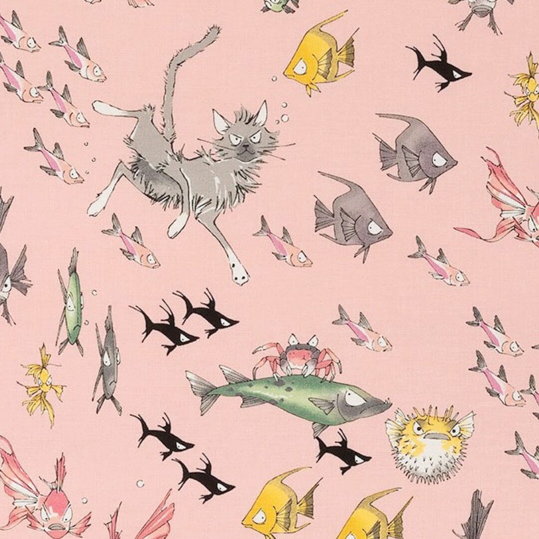 2019 GHASTLIE DIVE Blush Pink Fabric Quilting Cotton the Ghastlies ...