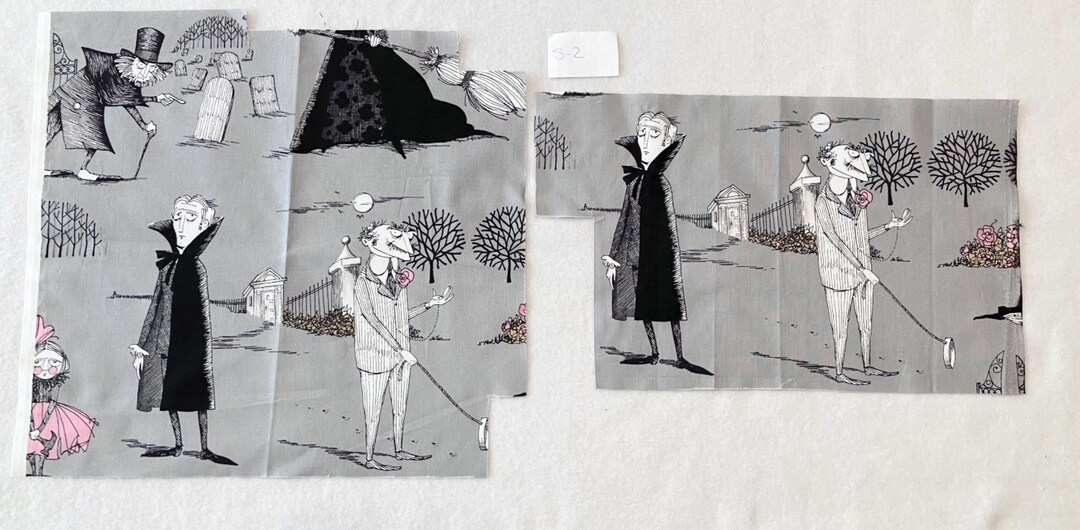 Retired 2009 MEET THE GHASTLIES Fabric Scraps Alexander Henry Garrick ...