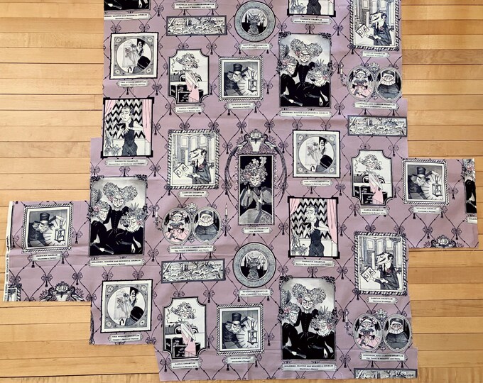 Scrappy Retired GHASTLIE PORTRAIT GALLERY Cotton Quilting Fabric ...