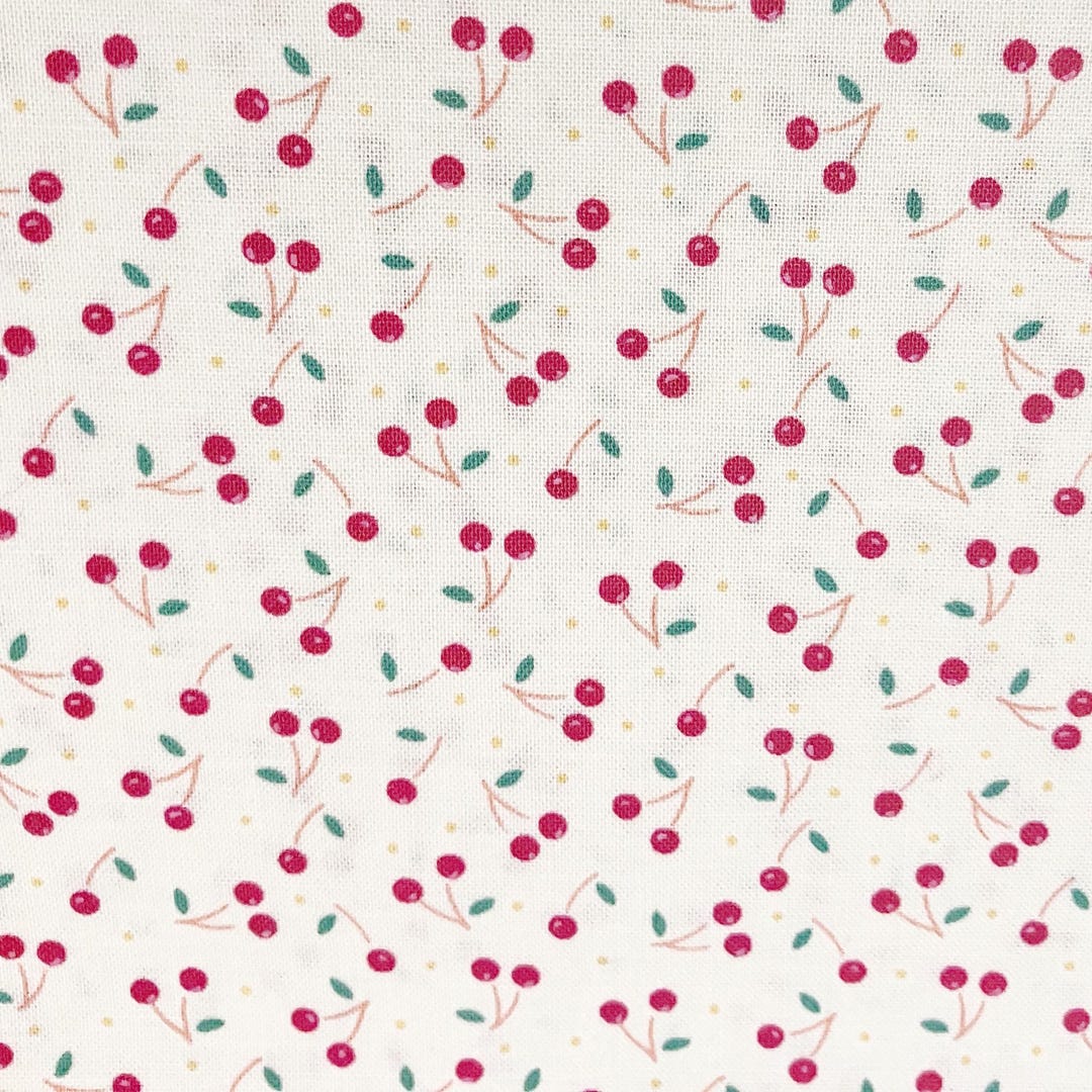 Mary Engelbreit Tiny Cherry Print Cotton Quilt Fabric - Kitchen Capers ...