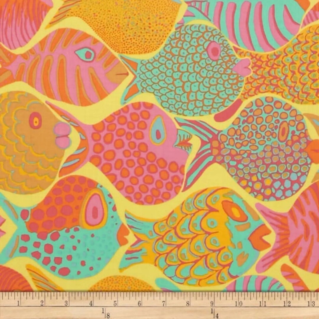 Retired SHOAL Kaffe Fassett Collective Cotton Quilt Fabric Brandon ...