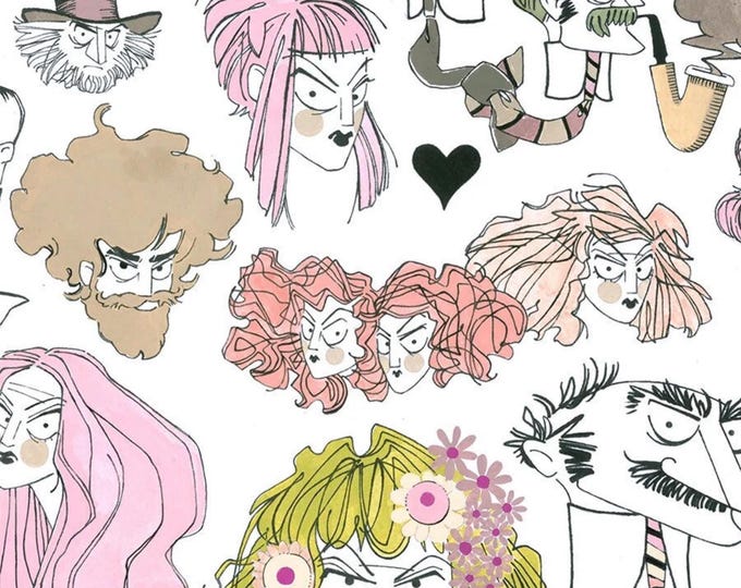 GHASTLIE HAIRDO'S and DONT'S Fabric Quilting Cotton Ghastlies Alexander ...