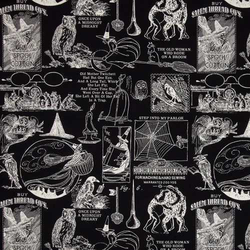 Ghost Tea Party Fabric Tasseomancy Ghosts by Heidikenney - Etsy