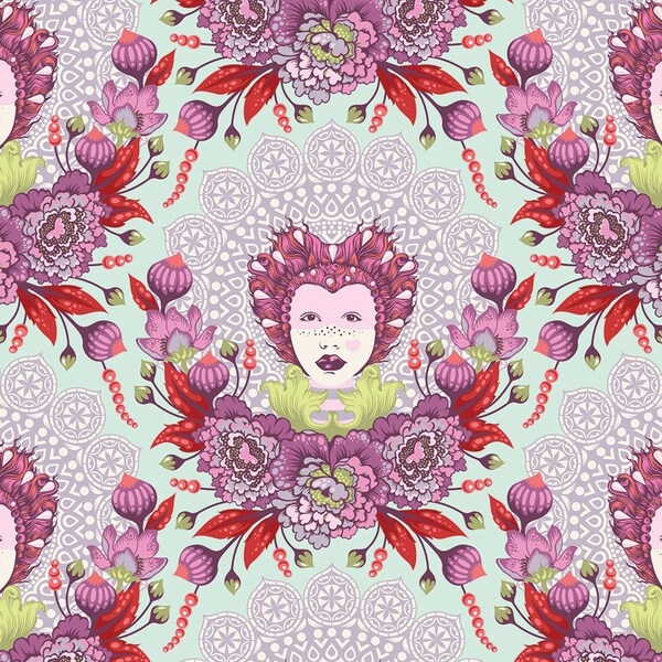Tula Queen Elizabeth Fabric - Etsy