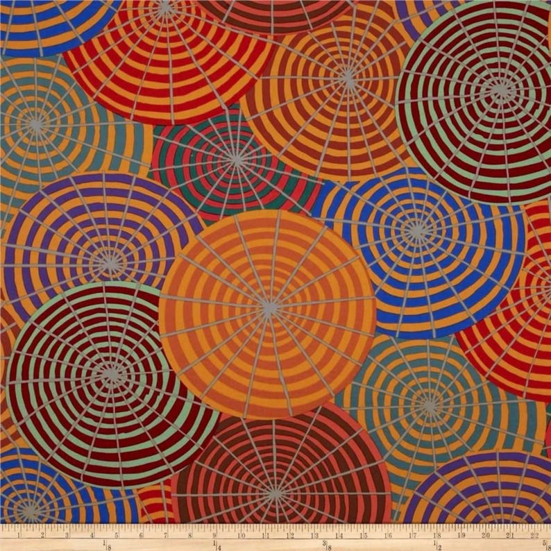 Home Decor Kaffe Fassett Parasols Fabric: 2011 Ochre Cotton Sateen, 54 ...