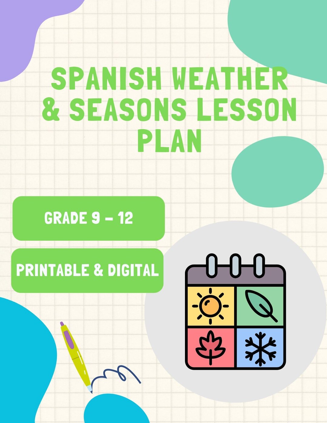 Spanish Weather Mega Bundle | High School Spanish Lesson Plans ...