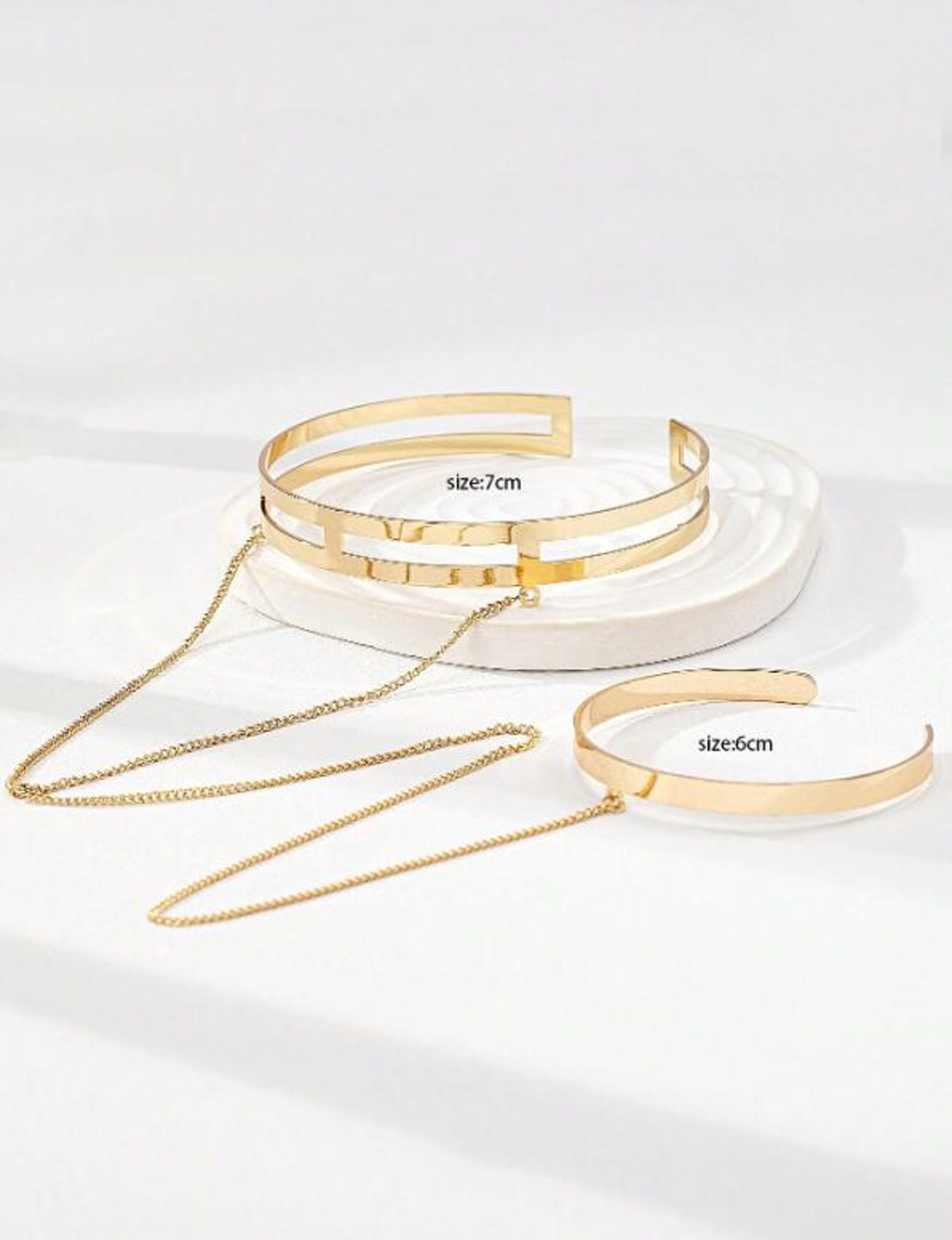 Minimalist Arm Cuff: Gold Upper Arm Band - Etsy