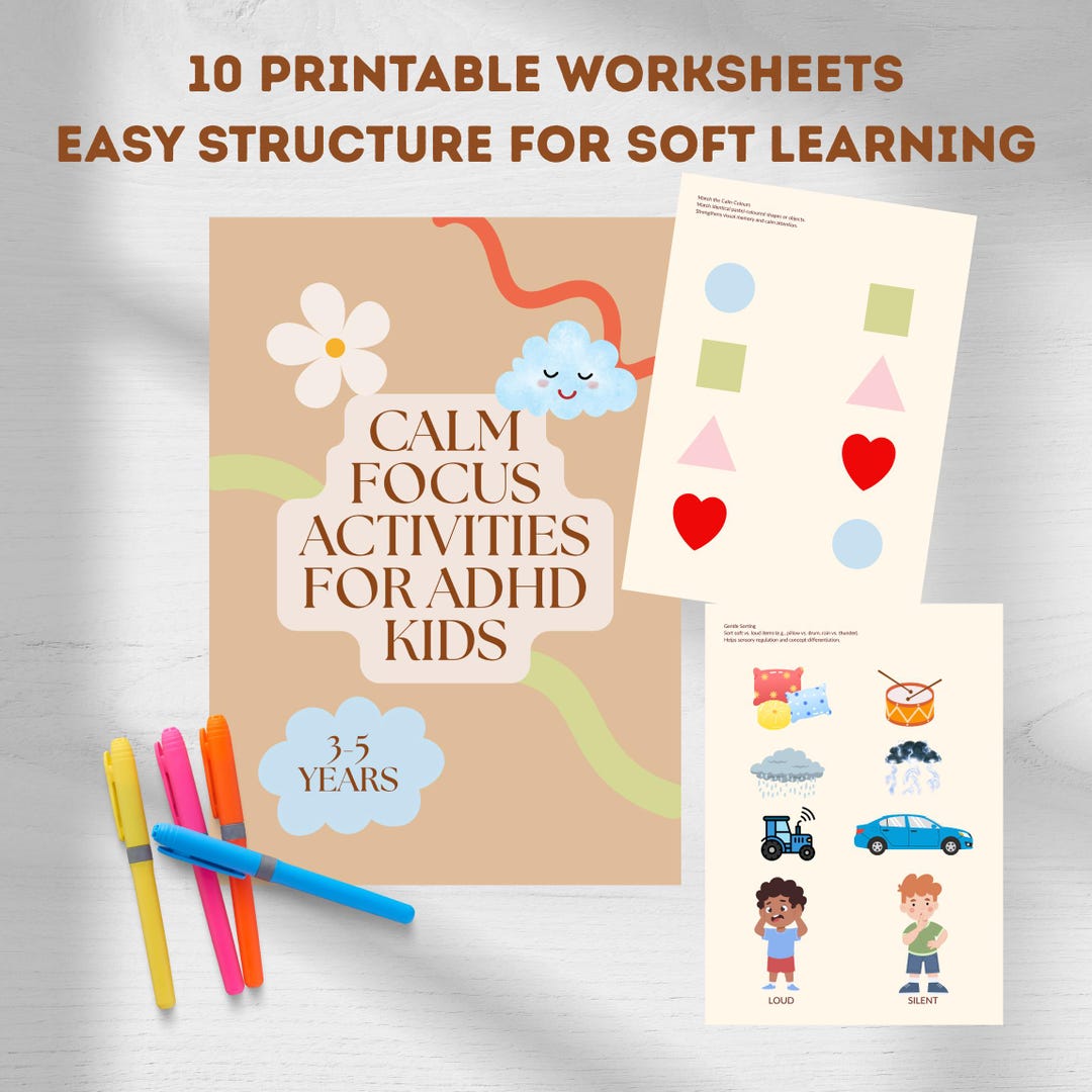 Montessori Calm Focus Activities: ADHD & Sensory Needs (digital ...