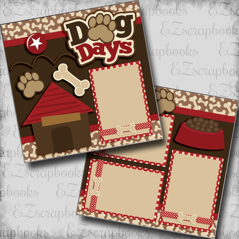 Dog Scrapbook Page - Etsy