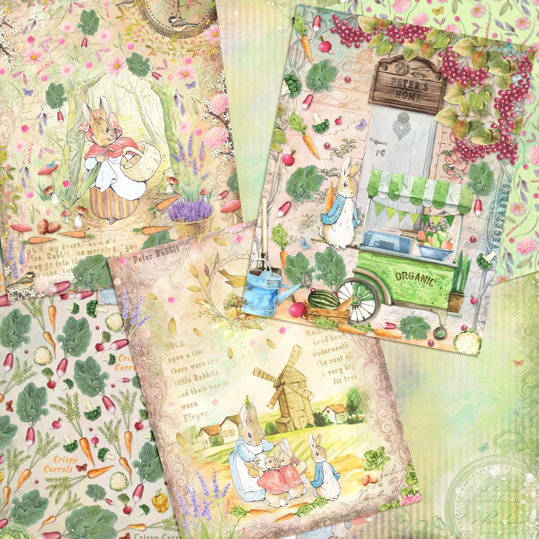 Adventures of Peter Rabbit Paper Pack - 7505 - Etsy