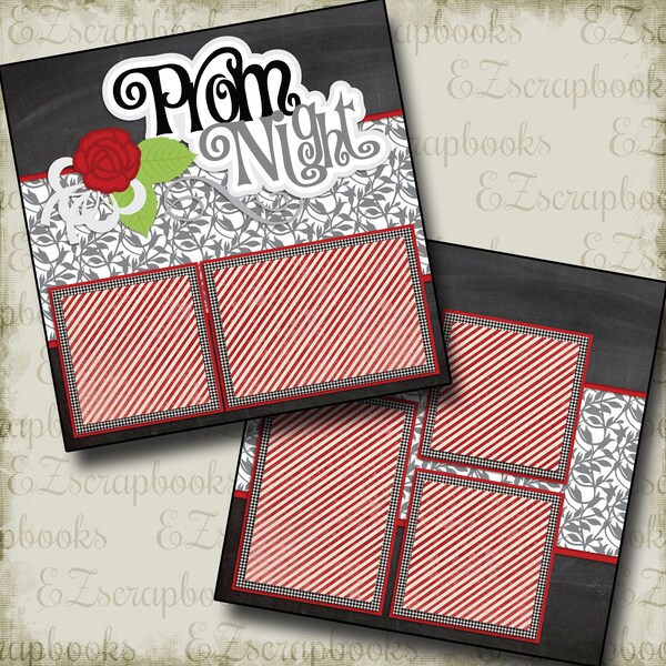 Homecoming Scrapbook Pages - Etsy