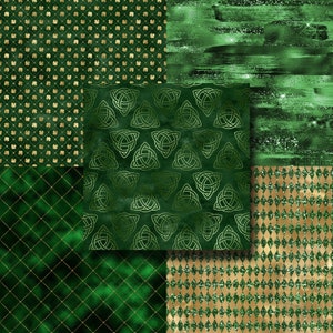 St Pat's Glitter - 12X12 Paper Pack - 8345 - Etsy