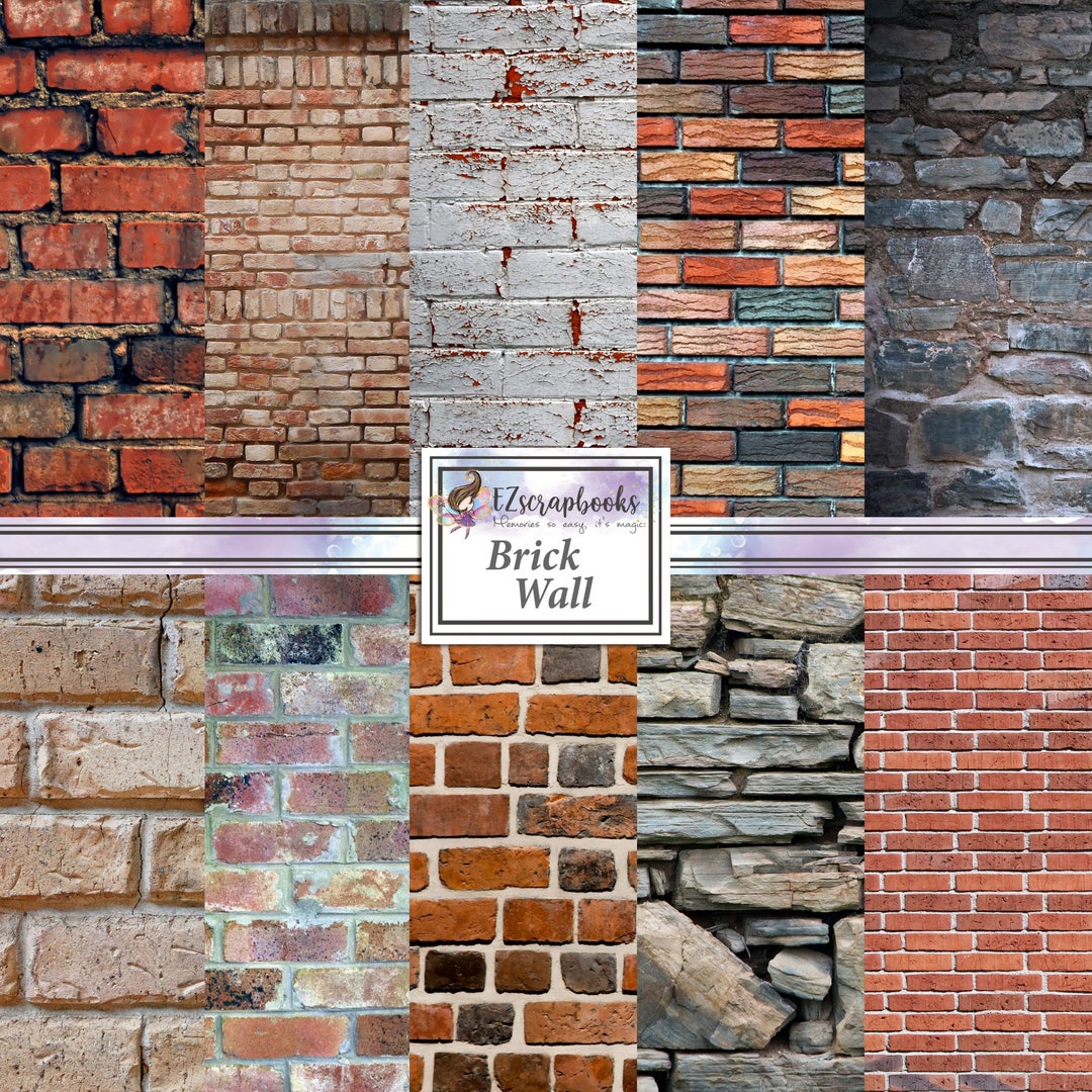 Brick Wall - 12X12 Paper Pack - 8440 - Etsy
