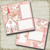First Communion Scrapbook Pages Premade PRINTED Girl Communion ...
