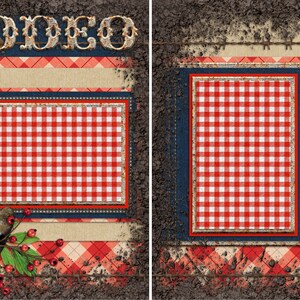 RODEO COWGIRL Western 2 Premade Scrapbook Pages EZ Layout 409 - Etsy