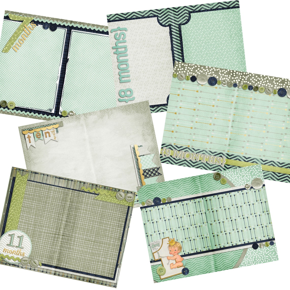 Baby Boy First Year Journal INSTANT DOWNLOAD | Etsy