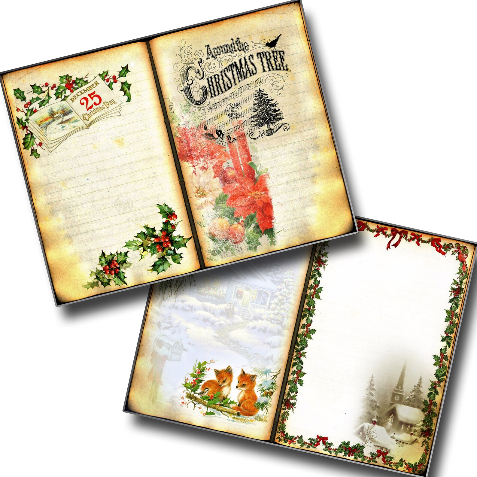 Christmas Journal Kit DIY EZ Journal 7003 | Etsy