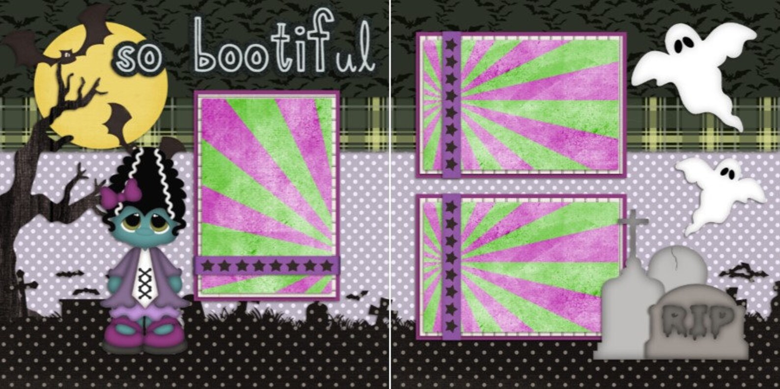 MATILDA 2 Premade Scrapbook Pages EZ Layout 850 | Etsy