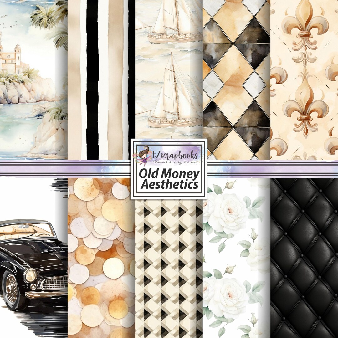 Old Money Aesthetics - 12X12 Scrapbook Paper Pack - 26-8021 - Etsy