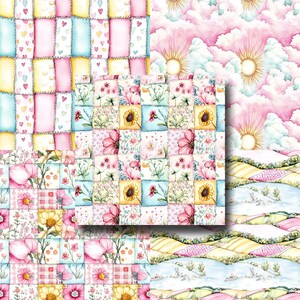 Patchwork Spring - 12X12 Scrapbook Paper Pack - 25-8122 - Etsy