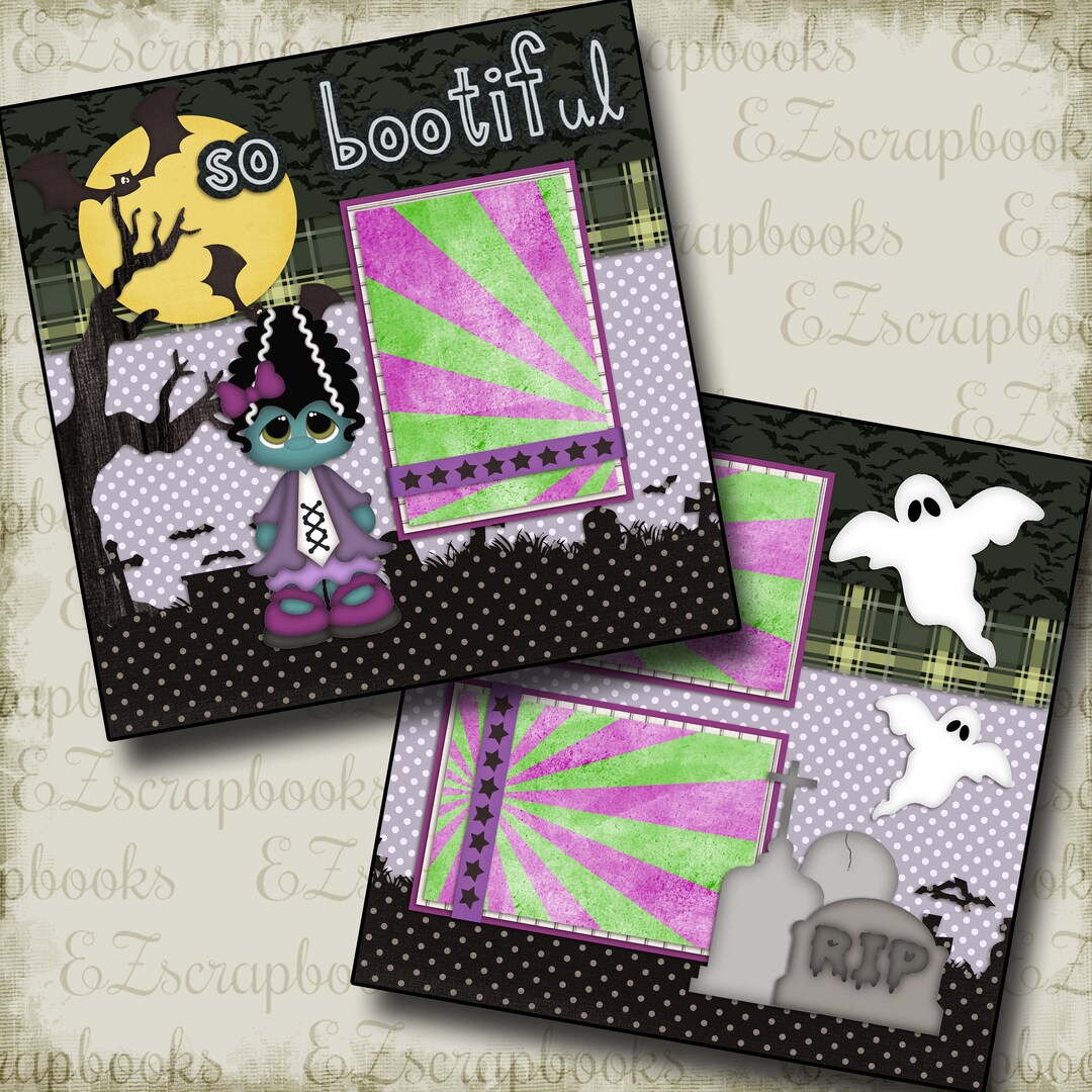MATILDA - 2 Premade Scrapbook Pages - EZ Layout 850 - Etsy