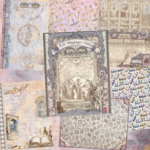 Magical Book Nook Paper Pack 7665 - Etsy