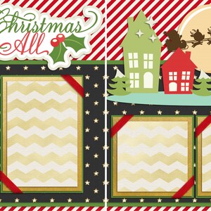 MERRY CHRISTMAS to All 2 Premade Scrapbook Pages EZ Layout - Etsy