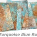Turquoise Blue Rust Paper Pack 7458 - Etsy