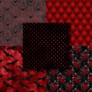 Vampire Luxury Halloween - 12X12 Paper Pack - 24-8006 - Etsy