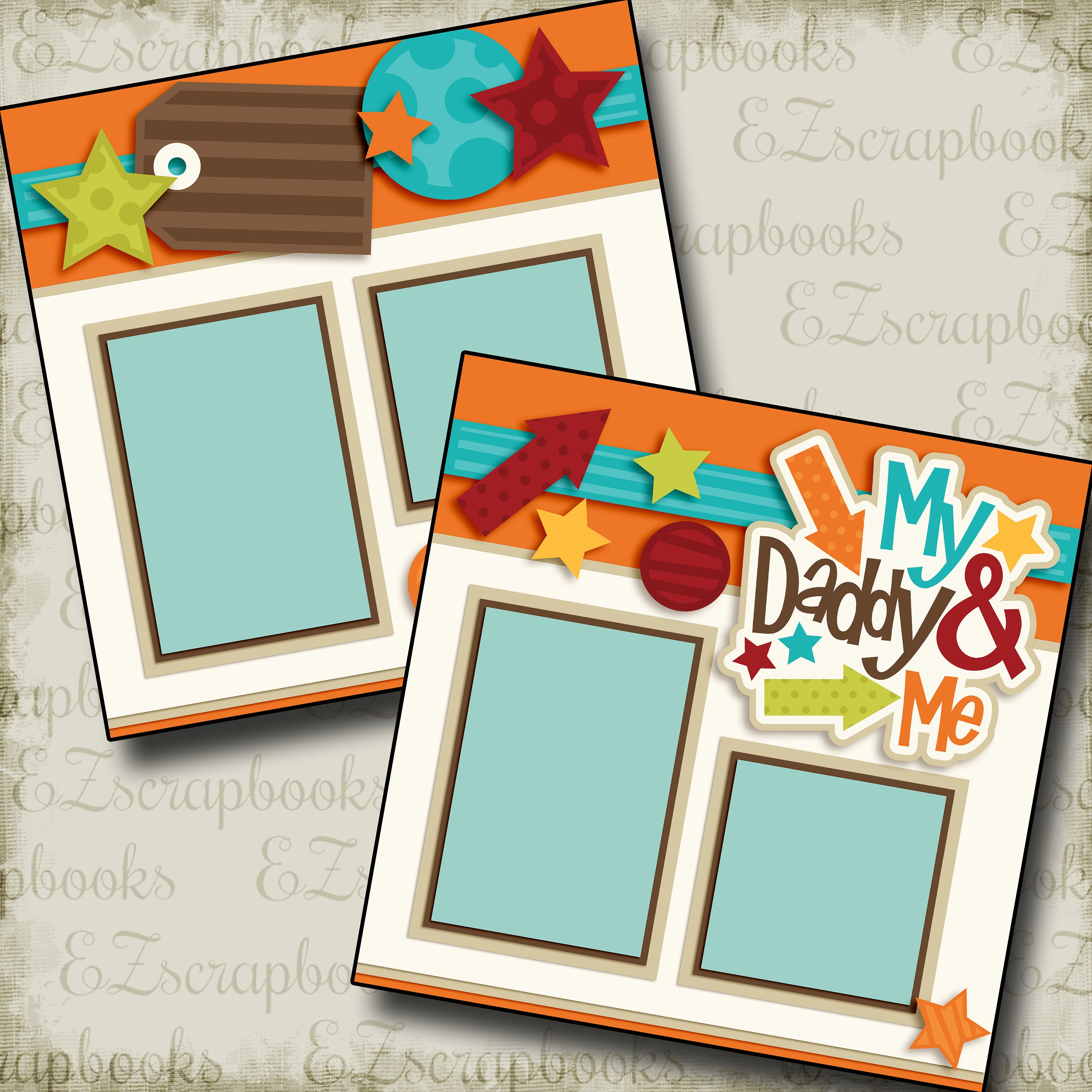 My Daddy and Me Boy Mother's Day 2 Premade Scrapbook | Etsy